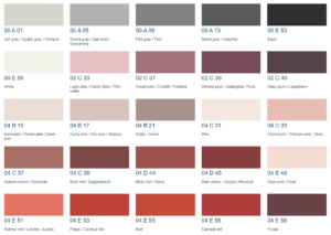 Colour Card - BS 4800 - G C Johnson